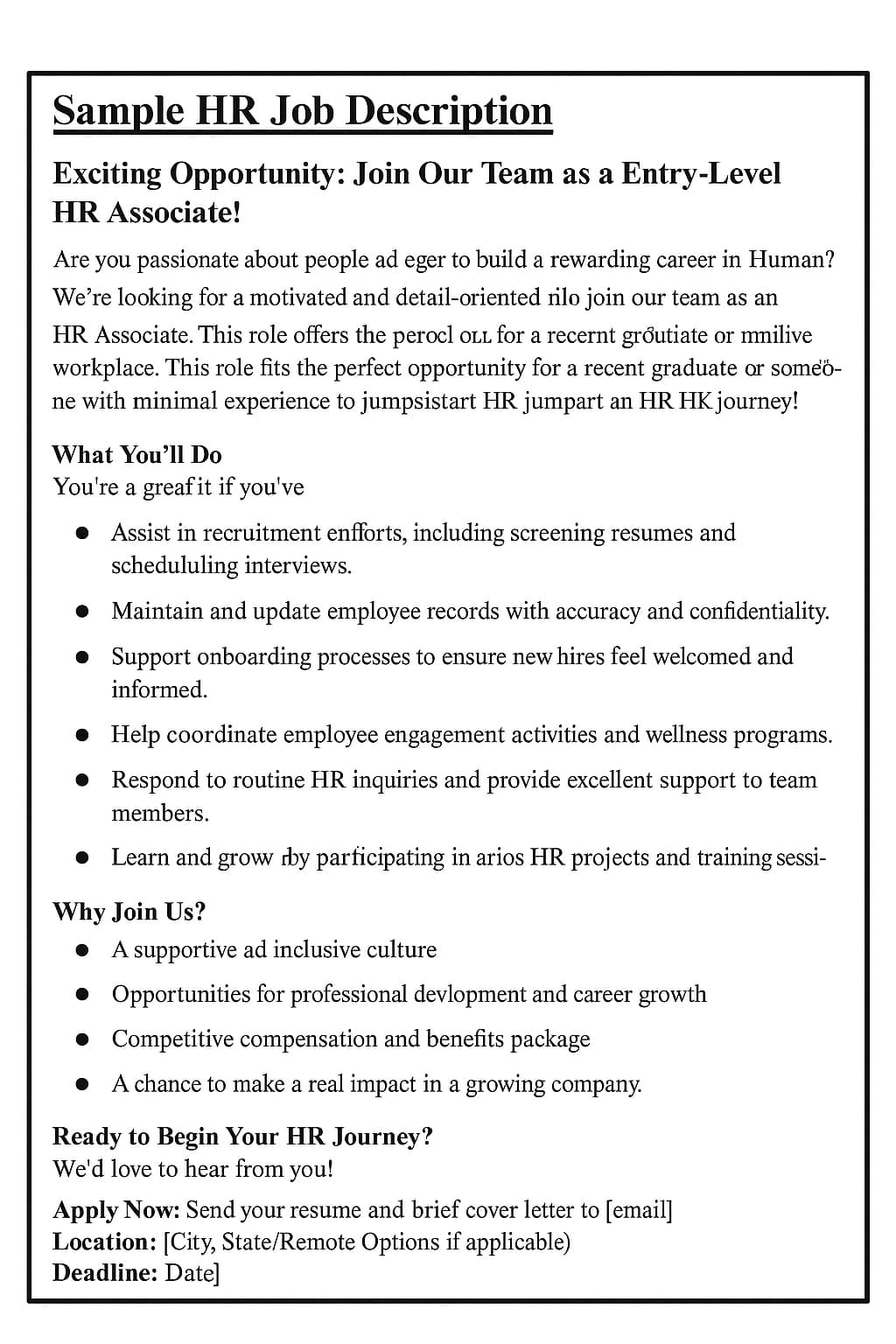 Launch Your HR Career: Entry-Level HR Roles & Success Roadmap